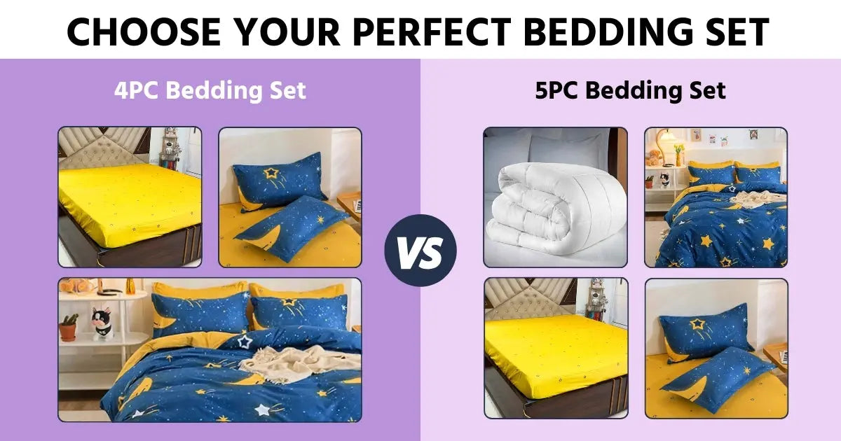 Bedding Sets by Famyo: 4 piece VS 5 piece Bedding Set